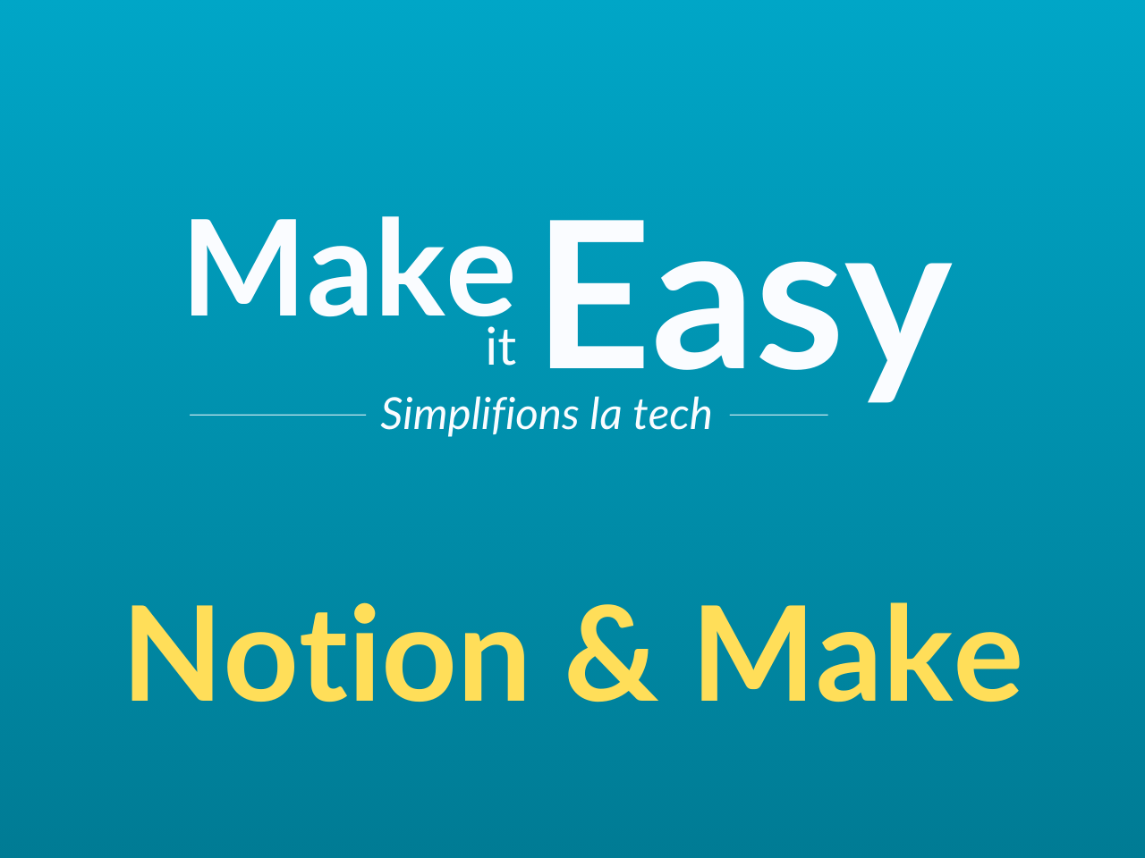 Make it easy - Make it Easy